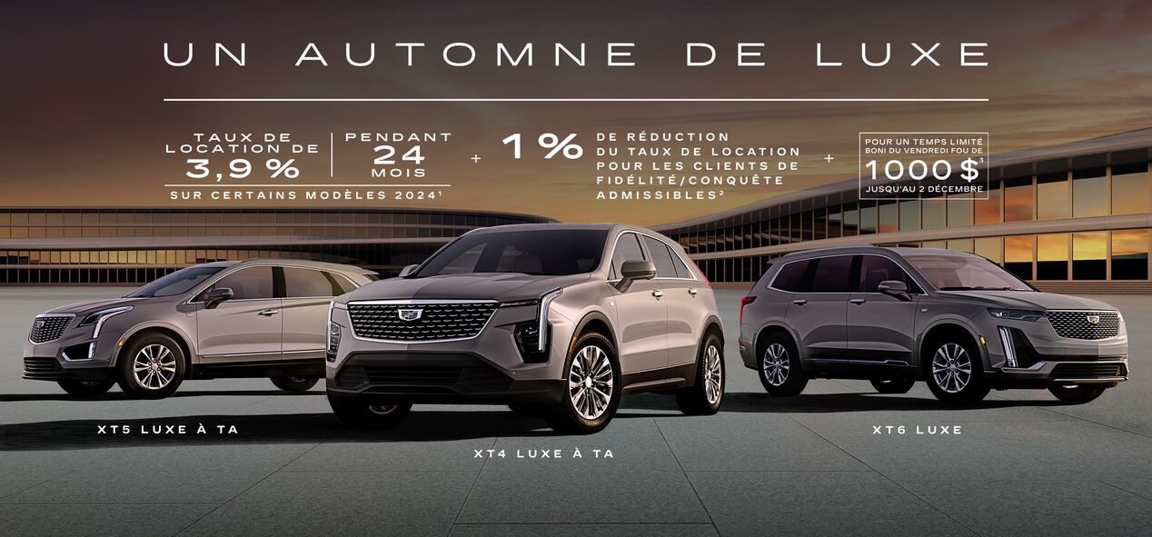 Cadillac Canada | Berlines, VUS & Multisegments De Luxe